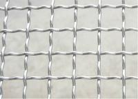China Double 1mm Stainless Steel Crimped Wire Mesh Square Opening Screen for sale