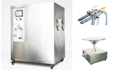 China 550L IPX5/6 Waterproof Test Machine with Portable Nozzle, 100L/min Flow Rate, 50kg Turntable Load for sale