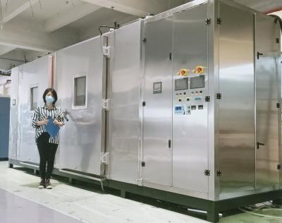 China Water Cooled Walk-In Test Chamber 380V with -40°C to +150°C Range for Car Lamp Fogging and Defog Testing for sale