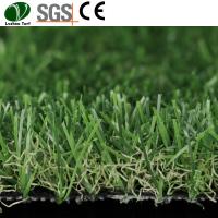 China Green Fake Synthetic Grass Tiles For Cricket Pitch Landscaping 4 Colors for sale