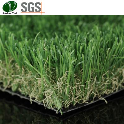 China Decorative Plastic Lawn Grass Sbr or Pu Backing Glue 18900 Stitches Every Sqm for sale
