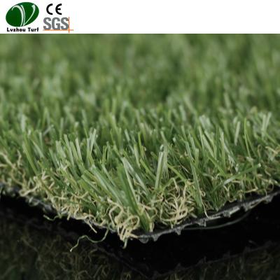 China Landscaping Synthetic Playground Turf / Green 25mm Artificial Grass Garden for sale
