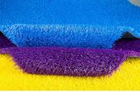 China Children 25mm Colorful Artificial Grass Field Roll / Fake Lawn Turf Ornamental for sale