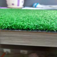 China Soccer Indoor Grass Mat / 10mm Pile Waterproof Grass Carpet 0.2mm Width for sale