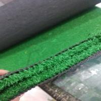 China Soccer Indoor Grass Mat / 10mm Pile Waterproof Grass Carpet 0.2mm Width for sale