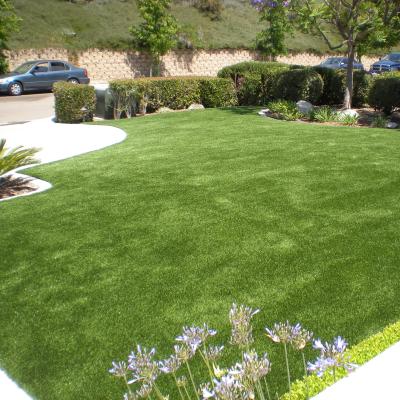 China Single Color Green Grass Carpet Roll PE  PP Material With Customized Size for sale