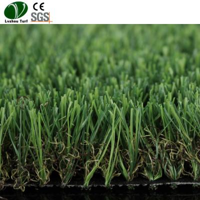 China Synthetic Plastic Lawn Grass With Title 4 Colors Environment Friendly for sale