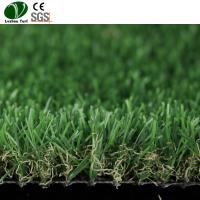 China Twine Artificial Turf Plastic Lawn Grass / Green Plastic Carpet 25mm Pile Height for sale