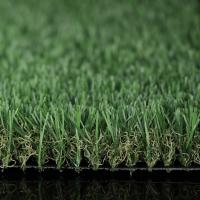 China Fire Risistant Fake Green Grass 30mm Anti Ultraviolet Permeable Water for sale