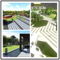 China Plastic Synthetic Playground Turf Rubber Granule Outdoor Decor Sculpture for sale