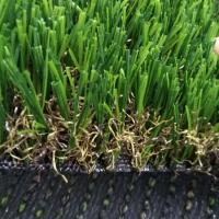 China Outdoor Garden Synthetic Turf / 35mm Artificial Grass Backyard V Shape for sale