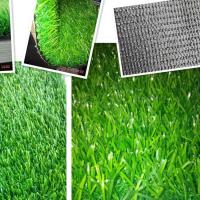 China Three Colors Synthetic Playground Turf / 14 Stitch 30mm Artificial Grass for sale