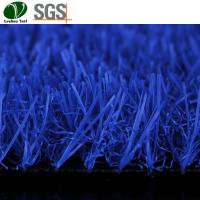 China Indoor Outdoor Artificial Turf Blue Synthetic Grass Carpet Garden Landscaping for sale