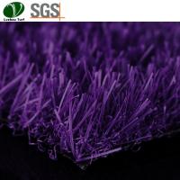China Garden Playground Purple Artificial Grass Natural Looking Plastic Material for sale