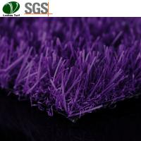 China Garden Playground Purple Artificial Grass Natural Looking Plastic Material for sale