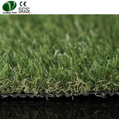 China PP PE Futsal Turf Green Roof Grass / 25mm Artificial Grass Putting Green for sale