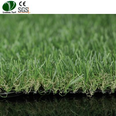 China Brush Sanding Machine Light Green Grass 30mm Curled Durable Synthetic for sale