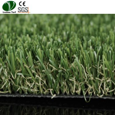 China Commercial Fake Grass Floor Mat 25mm Pile Landscaping 4 Colors Available for sale