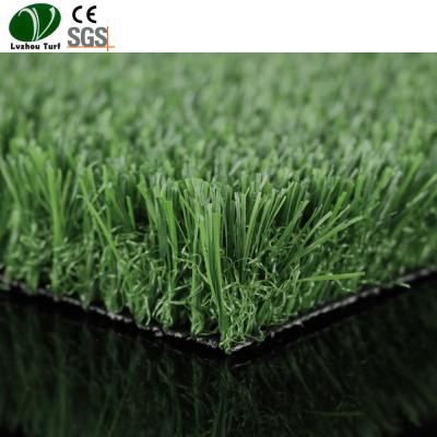 China Pe Pp Small Garden Synthetic Turf 35mm Pile Height Three Colors Available for sale