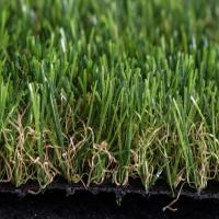 China Artificial Garden Synthetic Turf 16800 Turfs Every Sqm Natural Looking for sale