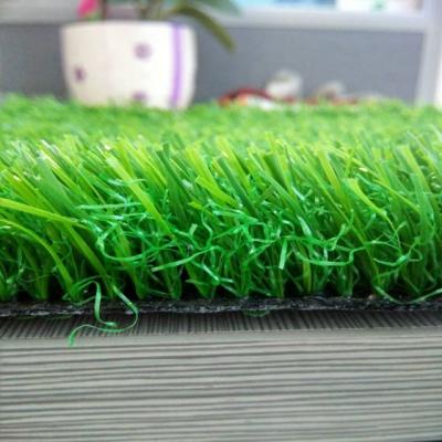 China Green Artificial Grass Yarn / Synthetic Garden Balcony Lawn 14s Every 10cm for sale