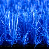 China Swimming Pool Blue Artificial Grass Turf 25mm 10000 Dtex Fiber Degree for sale