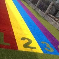 China 35mm Colorful Artificial Grass That Doesn'T Heat Up for sale