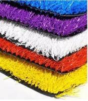 China Topiary 35mm Colorful Artificial Grass / 4 Color Laying Fake Turf Envrionmentally for sale