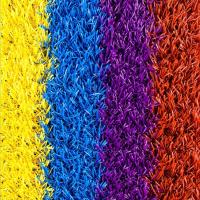 China Topiary 35mm Colorful Artificial Grass / 4 Color Laying Fake Turf Envrionmentally for sale