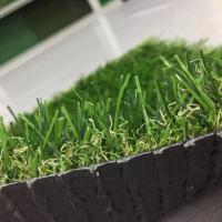 China Beautiful 25mm Artificial Grass Front Garden Decoration Intense Usage for sale