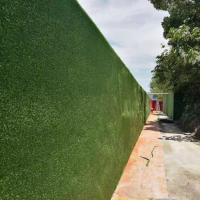 China Synthetic Grass Backyard Fence Decoration Environmental Green Natural for sale