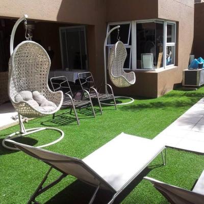 China 35mm Residential Fake Grass Mat / Artificial Green Roof Easy Clean Surface Looking for sale