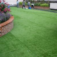 China 35mm Residential Fake Grass Mat / Artificial Green Roof Easy Clean Surface Looking for sale
