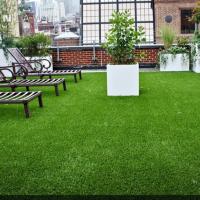 China Ground Cover Turf For House Roof Top Amazing Anti Aging PE PP Material for sale