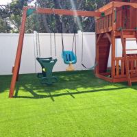 China Tricolor Fake Synthetic Turf For Outdoor Playground for sale