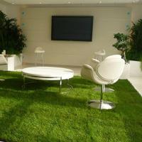China High Ranking Residential Fake Grass Flat Shape Permeable Office Decorative for sale