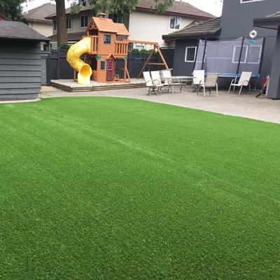 China Four Tone 40 MmArtificial Grass Landscaping Synthetic Natural Looking for sale