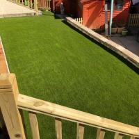 China Local Domestic Plastic Turf Grass Mat Roll UV Resistant Unique Style Plastic for sale