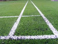 China Sport Hard Wearing Artificial Grass White 50mm  PP PE Fabric Material for sale