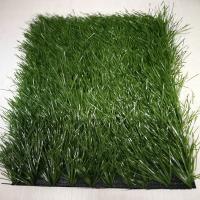 China Diamond Shape Football Soccer Artificial Turf Dark Light Green Color for sale