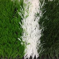 China Exercise Yard Sports Artificial Grass Strong Firmness Simulated White And Green Color for sale