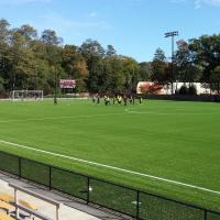 China 60mm Synthetic Turf Football Field PE Material SGS Certificate Approved for sale
