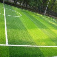 China Natural Looking Realistic Artificial Grass Soccer Field Custom Specification for sale