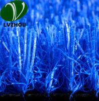 China Blue Artificial Grass Carpet For Kindergarten 9000D for sale