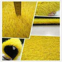 China Safe Colorful Artificial Grass / Blue Yellow Purple Red Fake Grass Lawn for sale