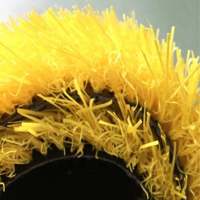 China Synthetic Yellow Weaves Artificial Grass For Nursery School Recreational Area for sale