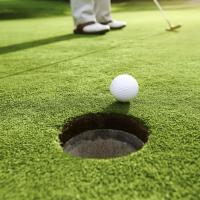 China Anti UV Artificial Golf Grass / Synthetic Putting Green Harmless To Human Indoor Outdoor for sale