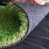 China 35mm Football Tennis Court Fake Green Grass Anti Fire Water Saving Non Infill for sale