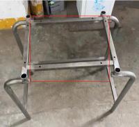China Silver Rectangular Restaurant Metal Furniture Frame for sale