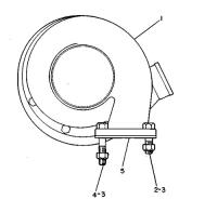 China 0R5534 CARTRIDGE-D5 D6D D6H 966C Excavator Engine Turbocharger 3125932 for sale